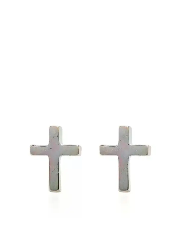 STOLEN GIRLFRIENDS CLUB Sterling Cross Earrings - Silver