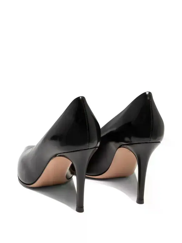 GIANVITO ROSSI 85mm Pointed-toe Leather Pumps - Black