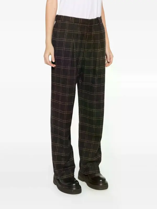 R13 Straight-leg Plaid Trousers