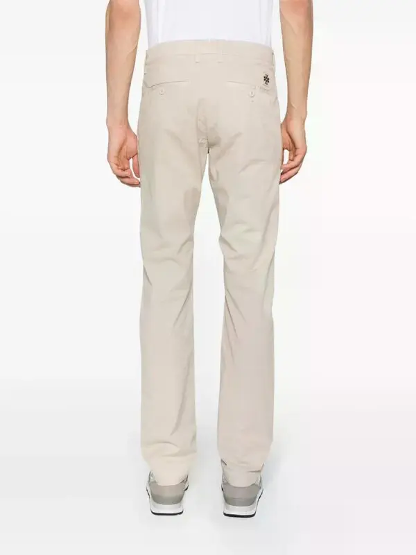 Jacob Cohen Mid-rise Stretch Cotton Chino Trousers - Neutrals