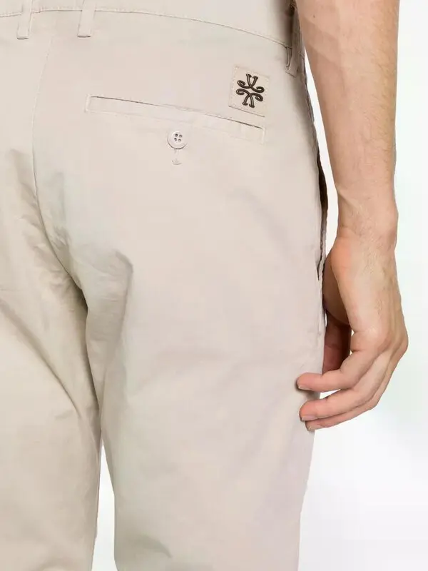 Jacob Cohen Mid-rise Stretch Cotton Chino Trousers - Neutrals