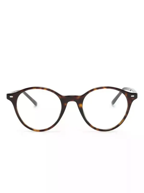 Ray-ban Round-frame Glasses - Brown