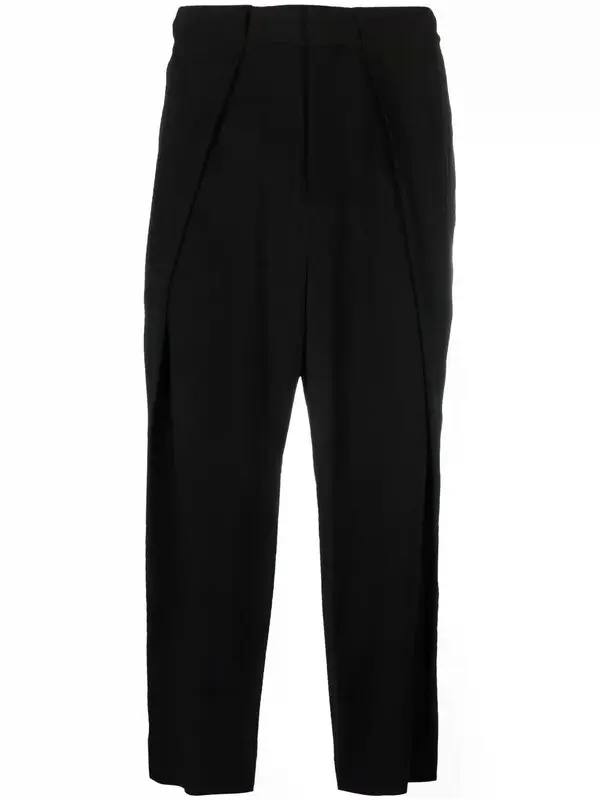 Balmain Side Folded Cropped Trousers