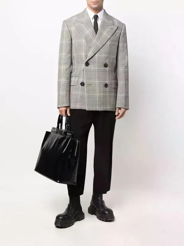 Balmain Side Folded Cropped Trousers