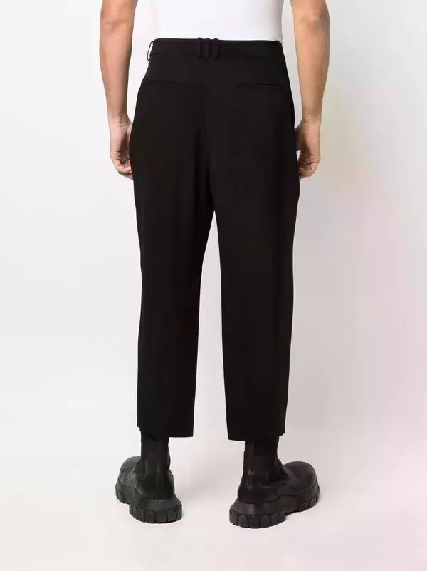 Balmain Side Folded Cropped Trousers