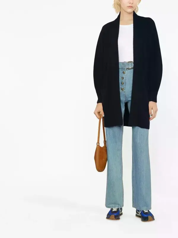Vince Open-front Cashmere Cardigan - Blue