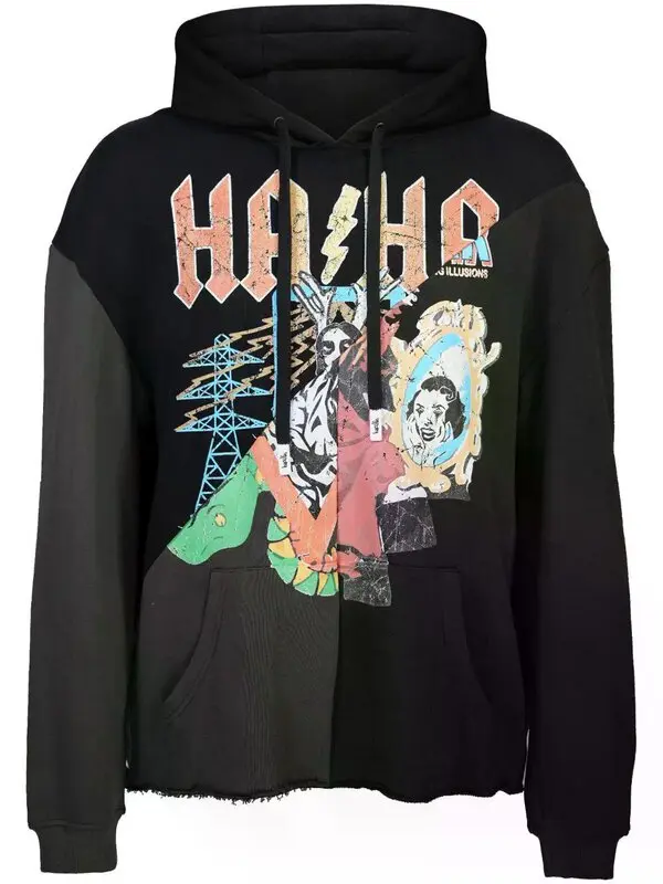HACULLA. In Concert Graphic-print Hoodie - Black