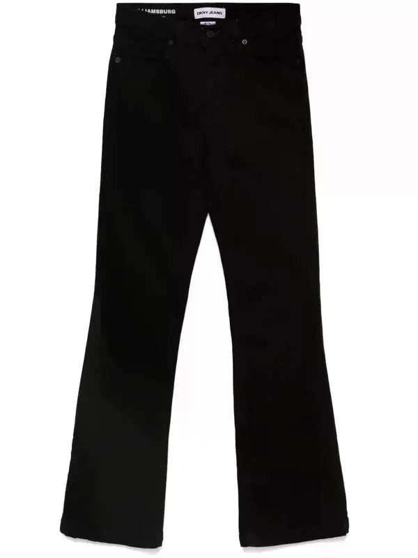 Dkny High-rise Flared Jeans - Black