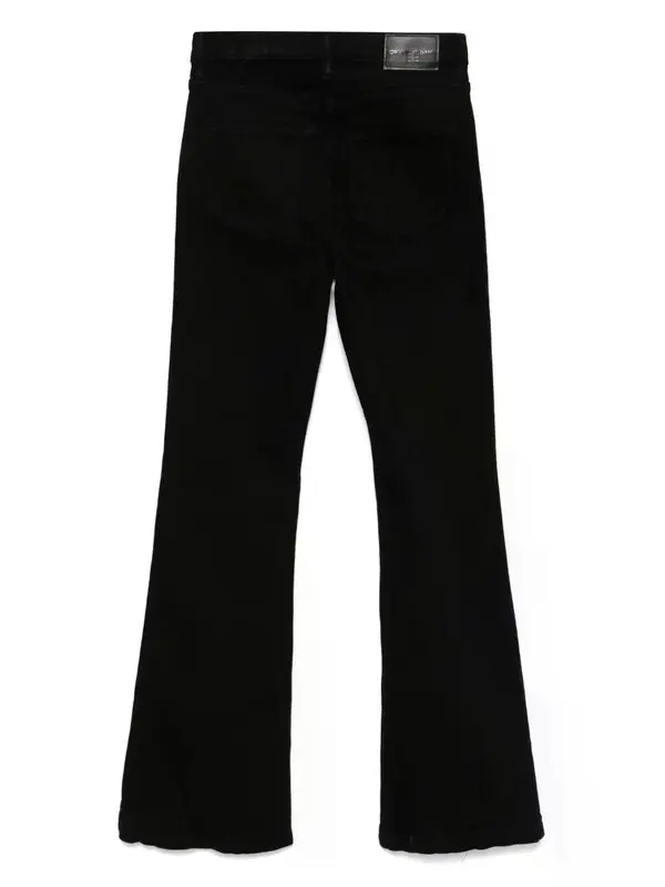 Dkny High-rise Flared Jeans - Black