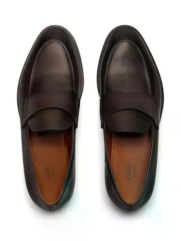 Zegna Torino Leather Loafers