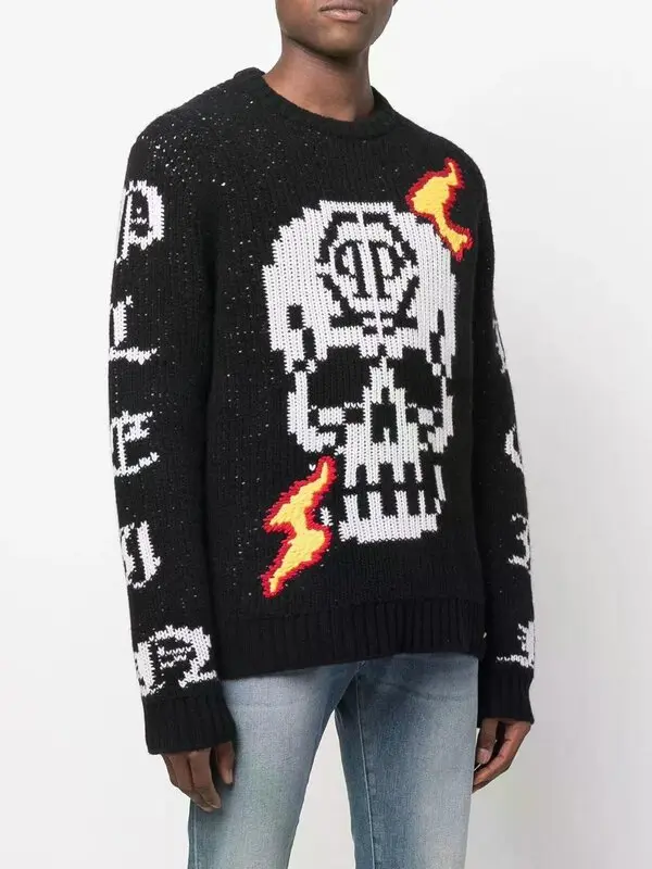 Philipp Plein Skull-detail Knit Jumper