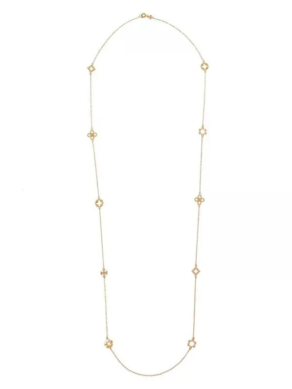 Tory Burch Forget Me Not Long Necklace - Gold