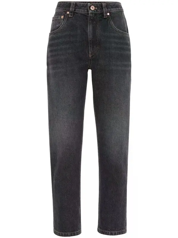 Brunello Cucinelli Straight-leg Cropped Jeans
