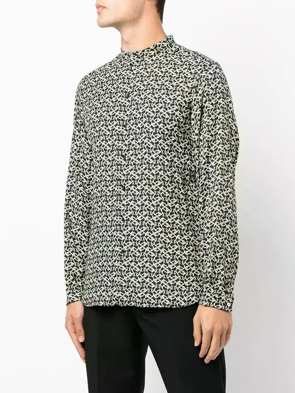 Dundas Monogram Button-up Shirt