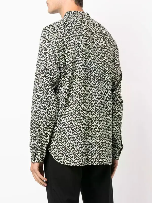 Dundas Monogram Button-up Shirt