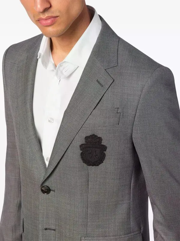 BILLIONAIRE Single-breasted Blazer - Grey