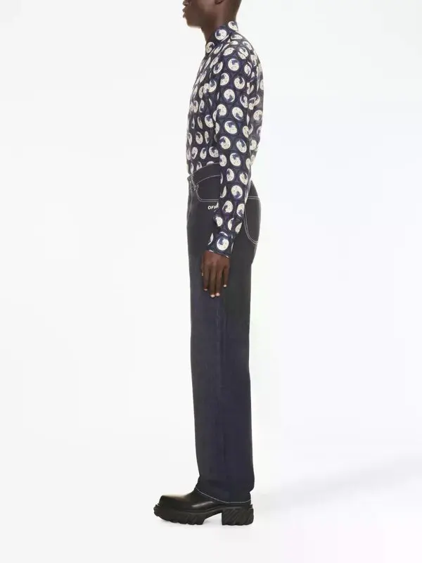 Off-White Straight Leg Jeans