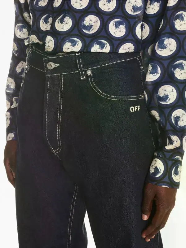 Off-White Straight Leg Jeans