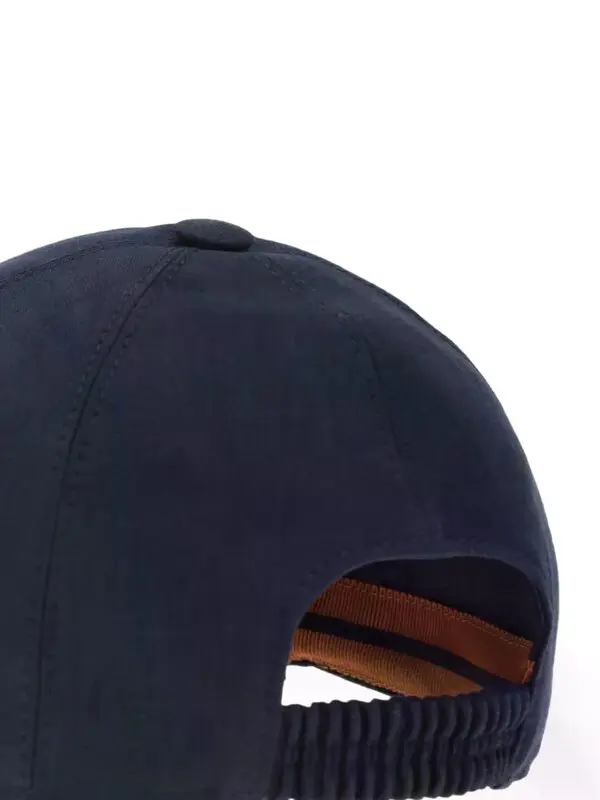Zegna Oasi Lino Baseball Cap - Blue