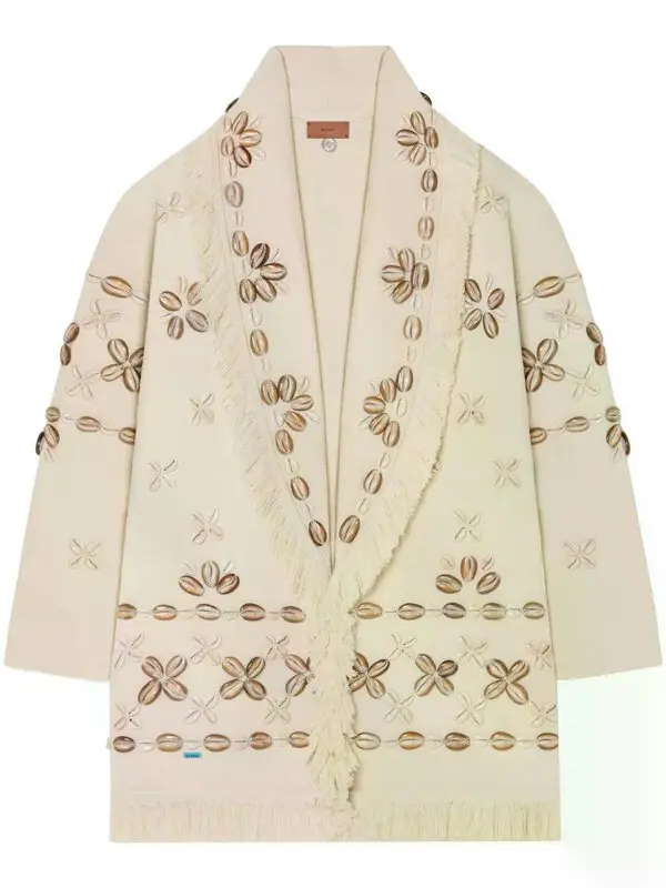 Alanui Ocean Dream Single-breasted Coat - Neutrals