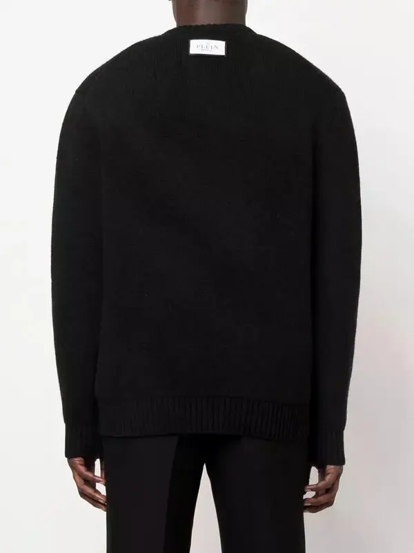 Philipp Plein Embroidered-motif Crew-neck Jumper