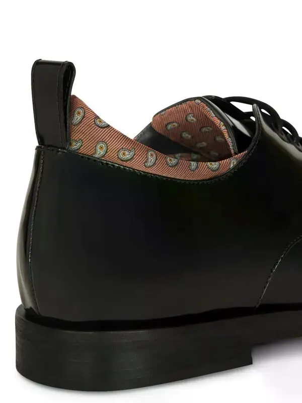 Etro Paisley-print Leather Derby Shoes
