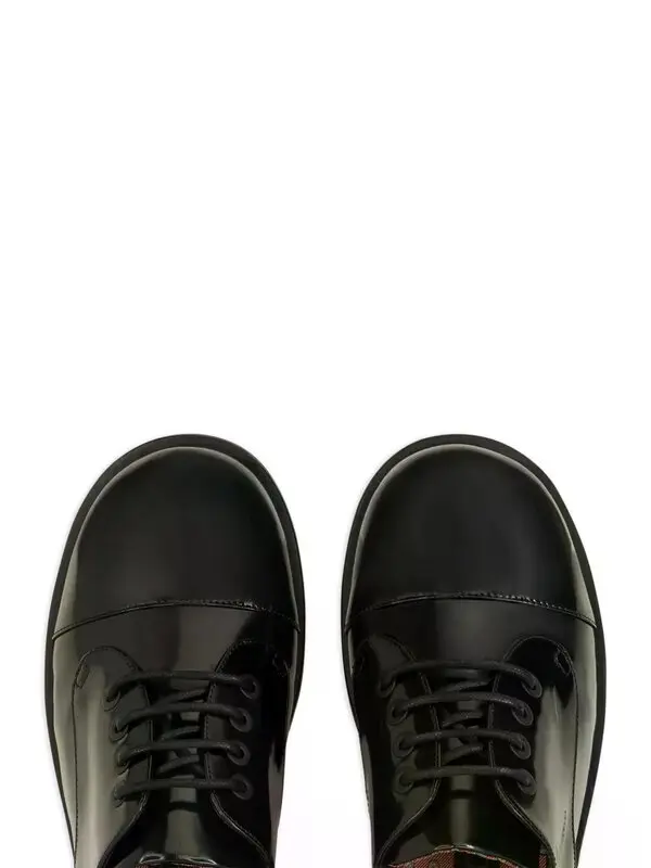 Etro Paisley-print Leather Derby Shoes