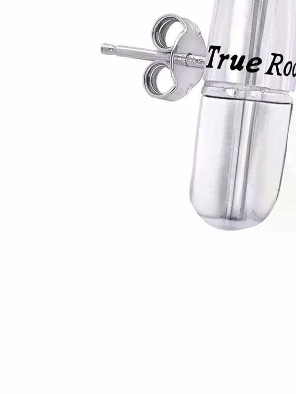 TRUE ROCKS Pill Stud Earring - Silver