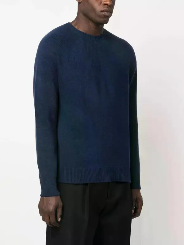 JIL SANDER Fine-knit Virgin Wool Jumper - Blue