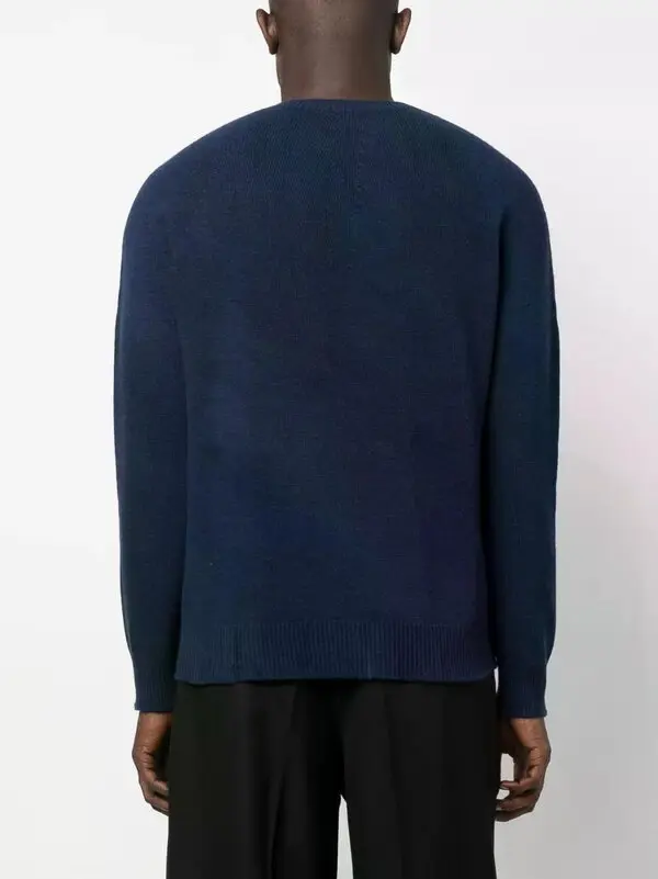 JIL SANDER Fine-knit Virgin Wool Jumper - Blue