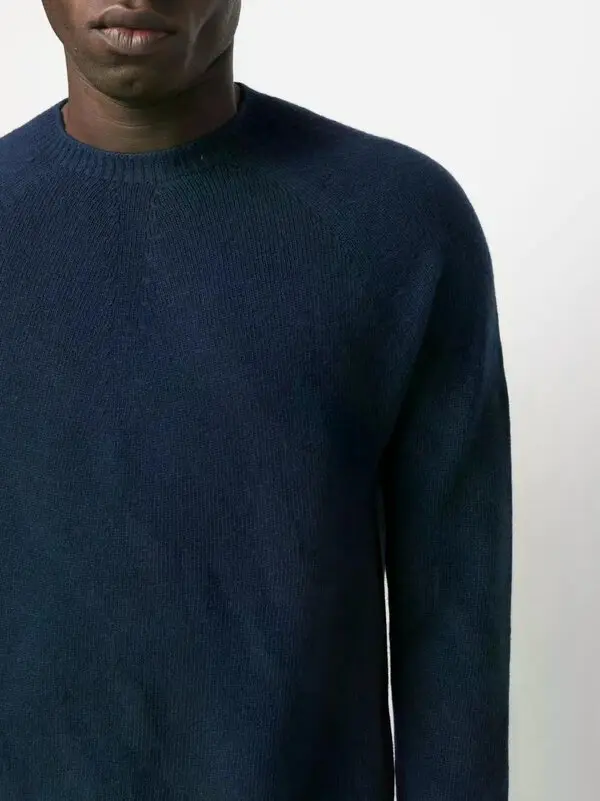 JIL SANDER Fine-knit Virgin Wool Jumper - Blue