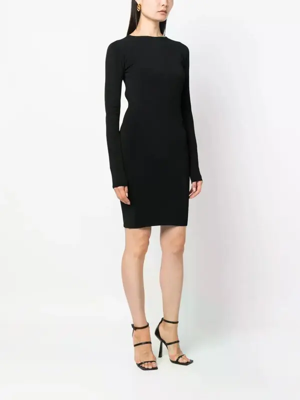 Dsquared2 Open-back Fine-ribbed Minidress