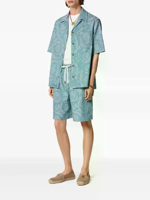 Versace Barocco Print Knee-length Shorts