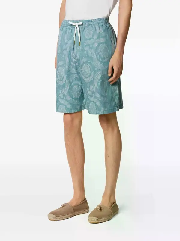 Versace Barocco Print Knee-length Shorts