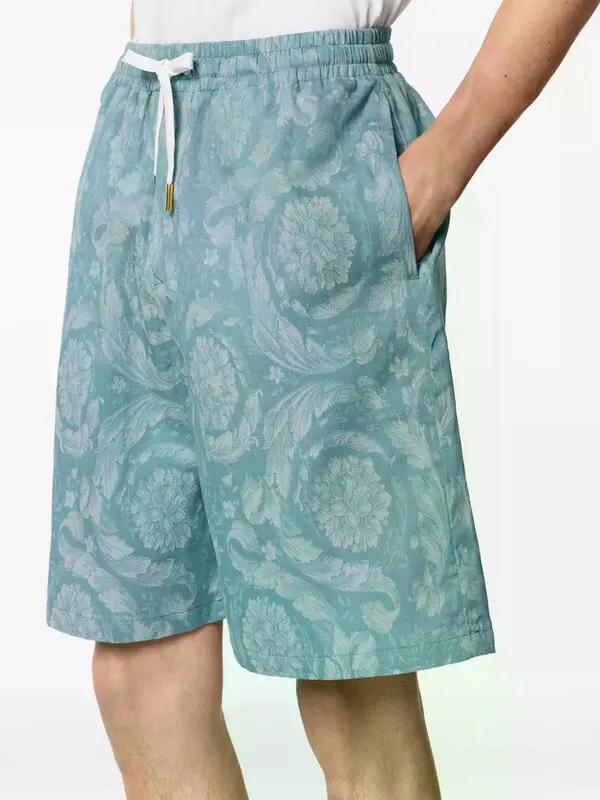 Versace Barocco Print Knee-length Shorts