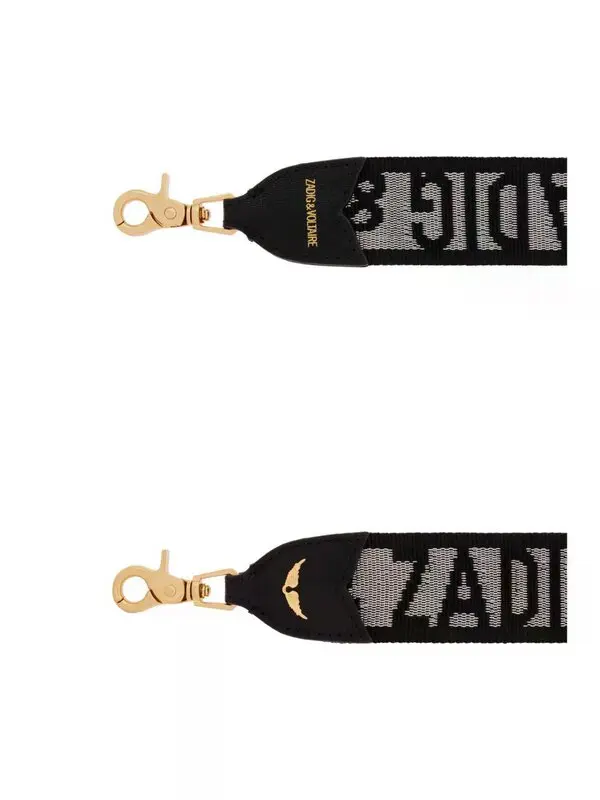 Zadig&Voltaire Logo-jacquard Shoulder Strap - Grey