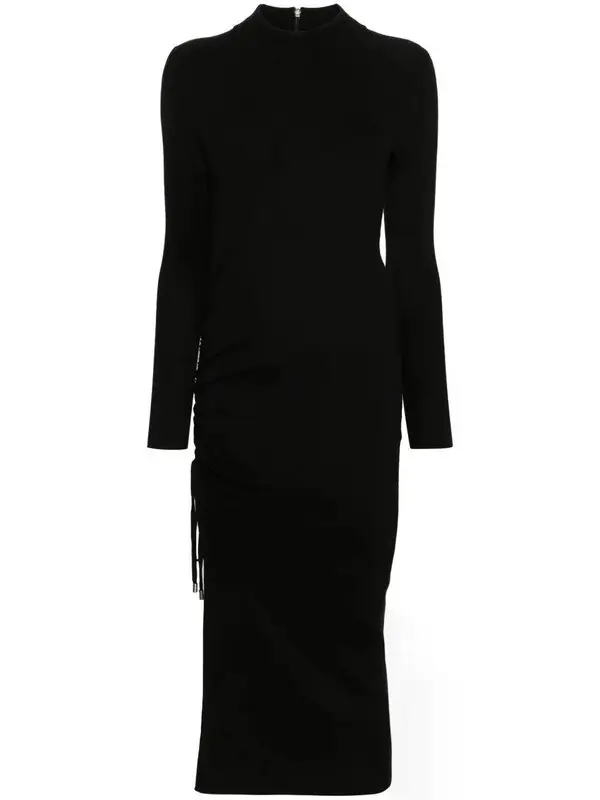 Michael Kors Ruched Knit Midi Dress