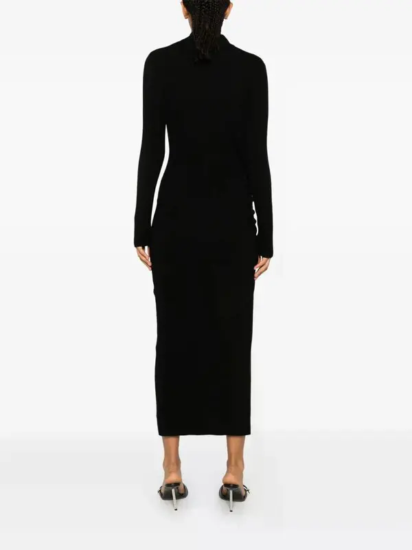 Michael Kors Ruched Knit Midi Dress