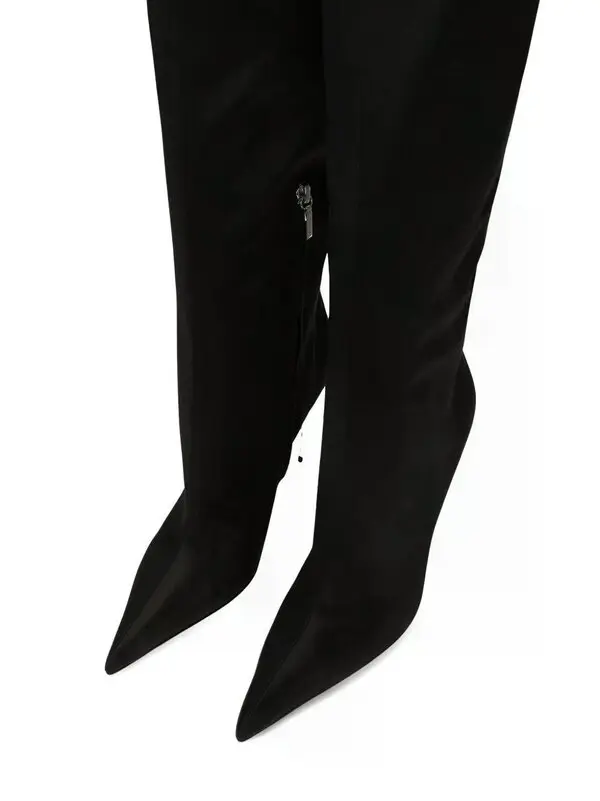 Dolce & Gabbana Logo-plaque Leather Boots