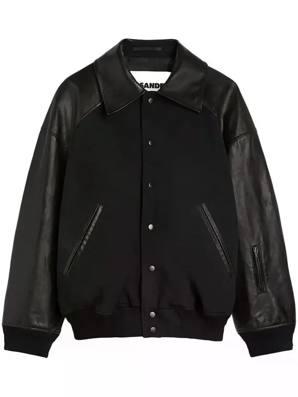 JIL SANDER Paneled Leather Jacket