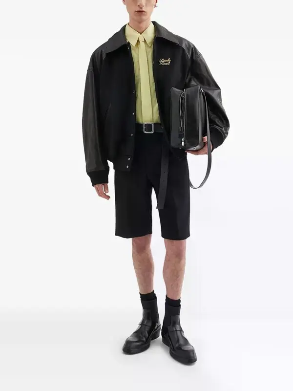JIL SANDER Paneled Leather Jacket
