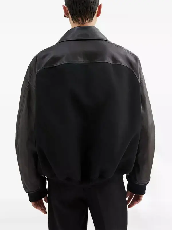 JIL SANDER Paneled Leather Jacket