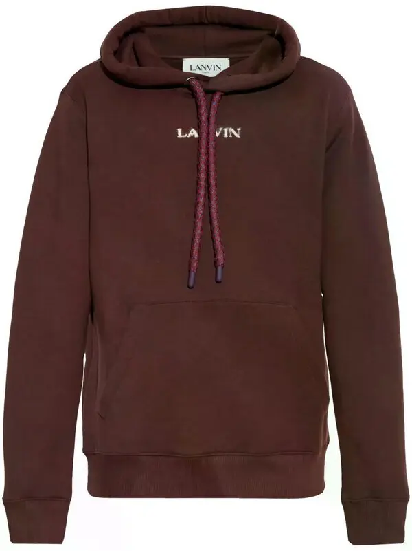 LANVIN Logo-embroidered Hoodie