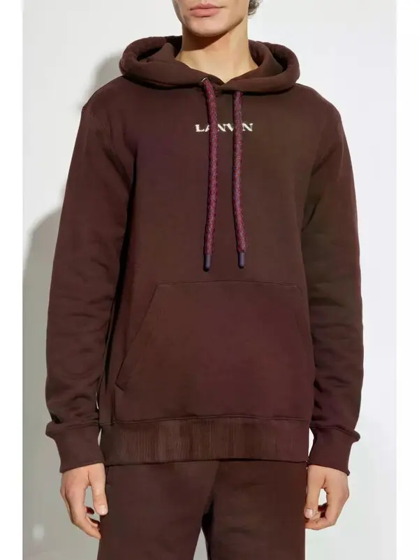 LANVIN Logo-embroidered Hoodie