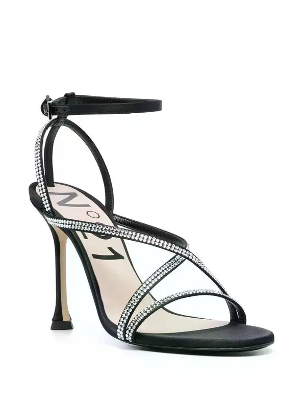 N°21 100mm Crystal-embellished Sandals