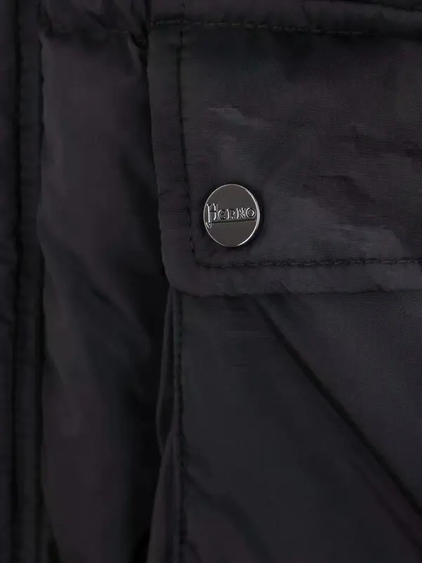 Herno Hooded Puffer Jacket - Black