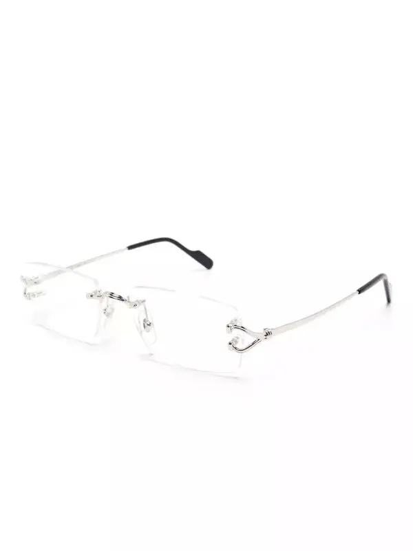 Cartier C De Eyeglasses - Silver