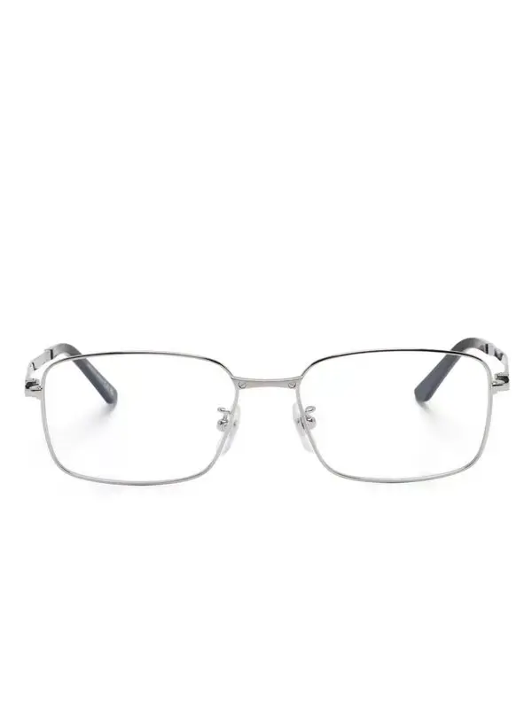 Cartier Rectangle-frame Glasses - Silver