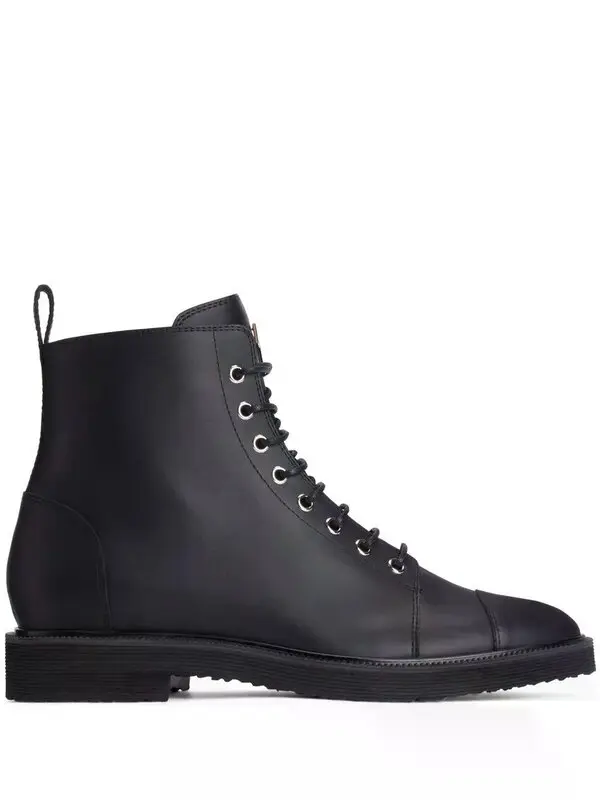 GIUSEPPE ZANOTTI Chris Low Leather Boots - Black