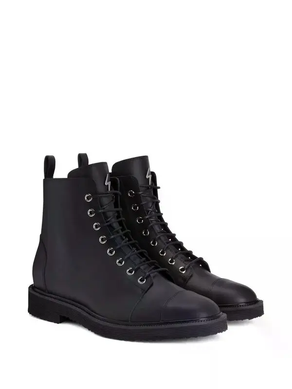 GIUSEPPE ZANOTTI Chris Low Leather Boots - Black